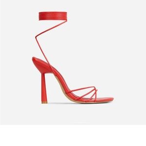 EGO | Shoes | Ego Official Concalma Lace Up Strappy Square Toe Stiletto ...